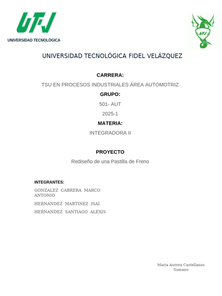 Integradora Proyecto | PDF | Diseño | Industria automotriz