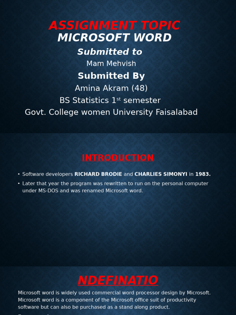 Assignment Topic | PDF