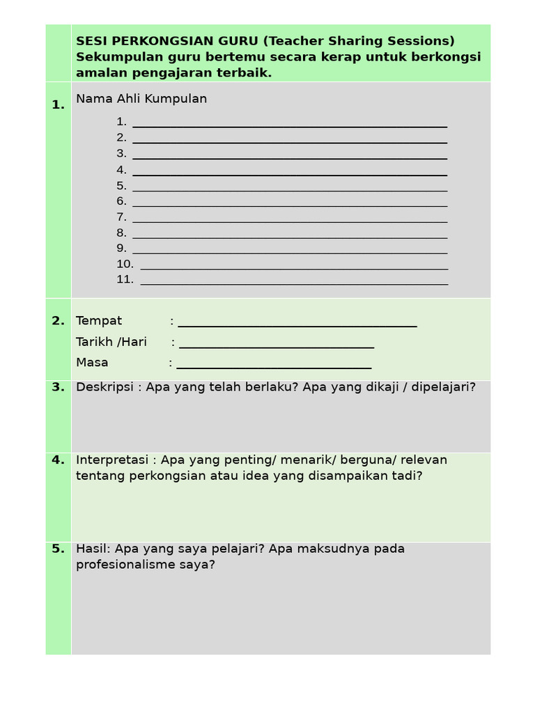 template form TSS | PDF