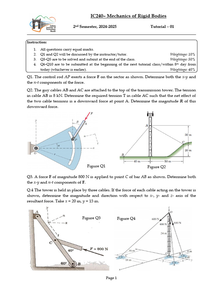 IC-240_Tutorial-01 | PDF | Force | Thrust