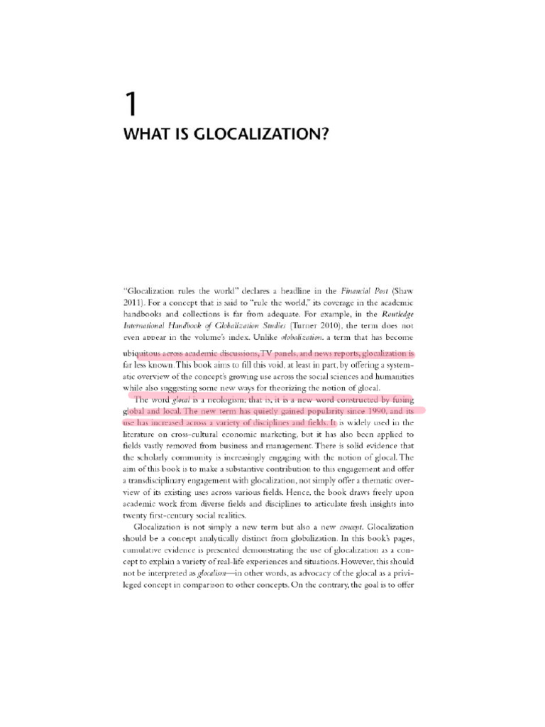 Glocalization: A Critical Introduction | PDF