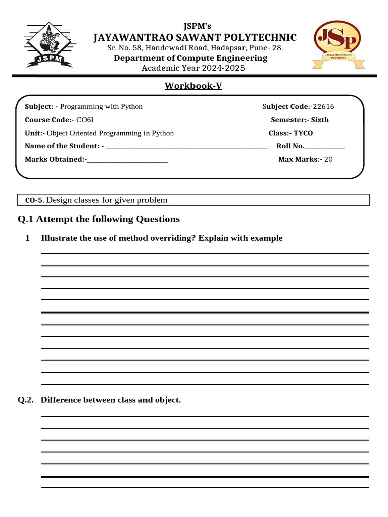 18.II. Workbook5 | PDF
