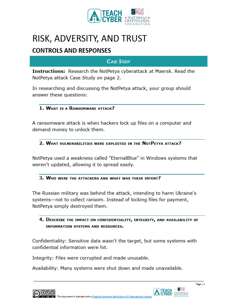 Copy of 13-U2L4_casestudy_activity_v1.1.docx | PDF | Ransomware | Security