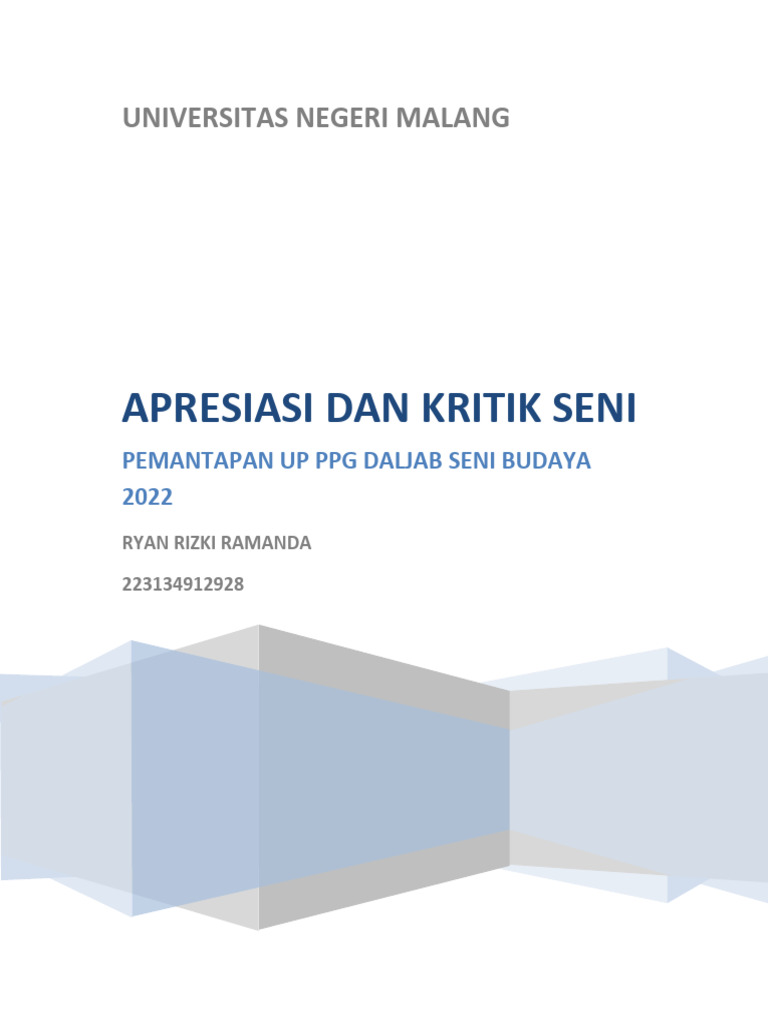 Tugas Kritik Seni Ryan | PDF