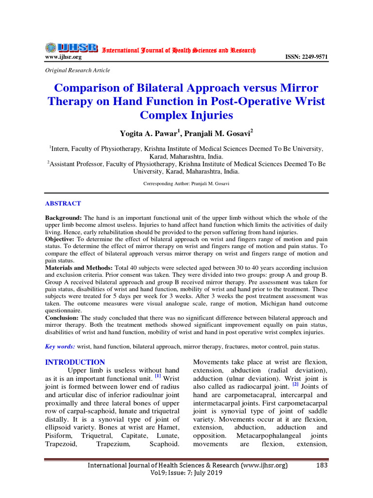 Comparison of Bilateral Approach Versus | PDF | Anatomical Terms Of ...