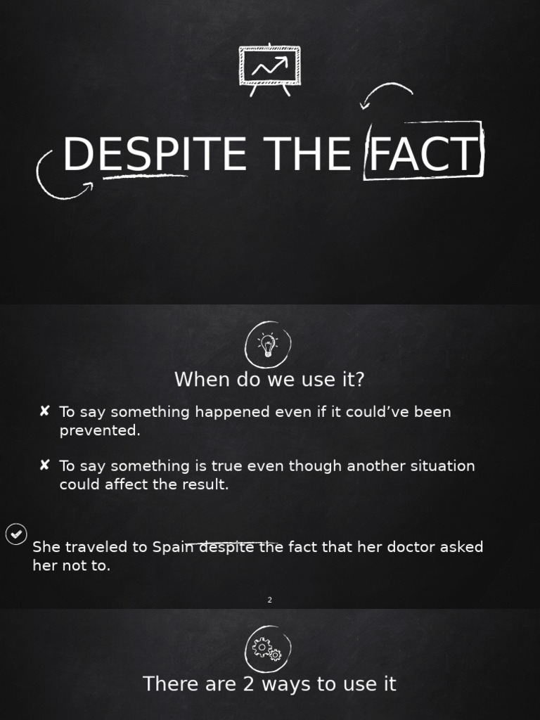 Using "Despite the Fact" in Sentences | PDF