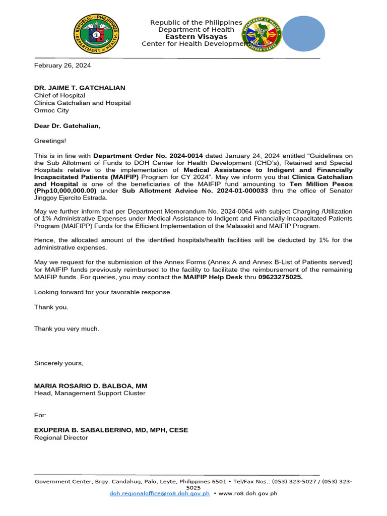 MAIFIP Fund Allocation Notice 2024 | PDF