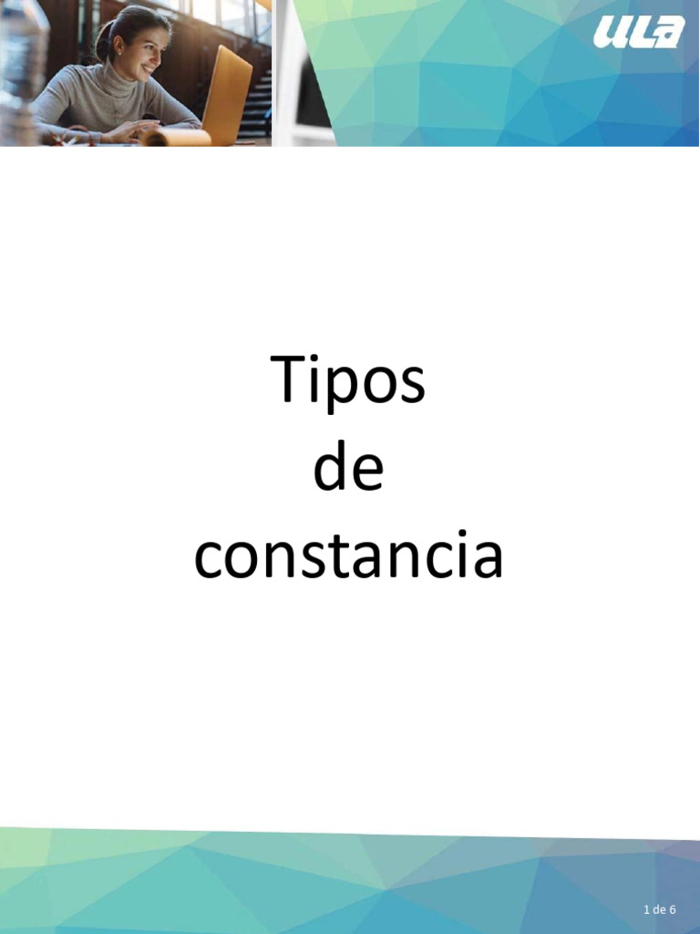 Tipos de Constancia | PDF