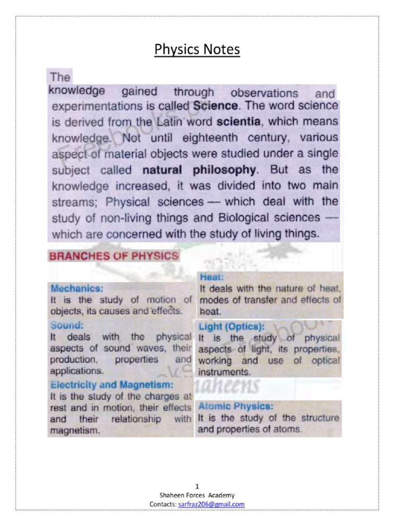 Physics Imp Long | PDF