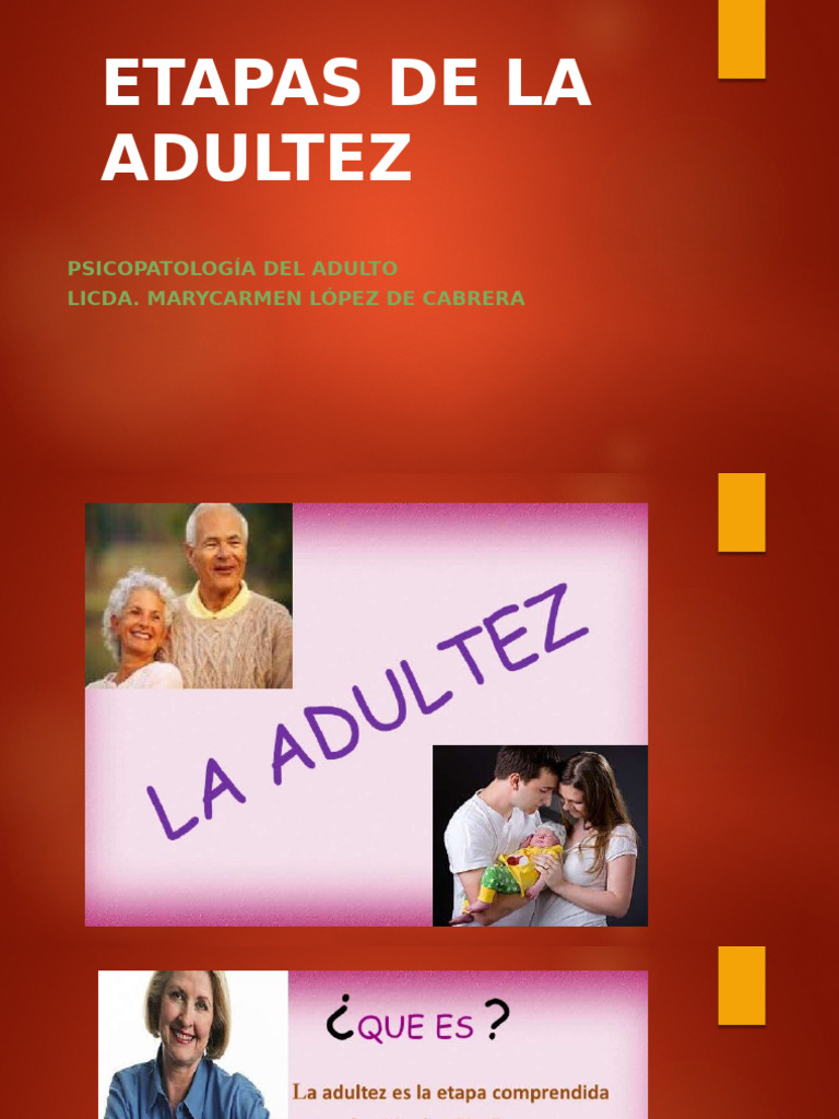 Etapas de La Adultez | PDF