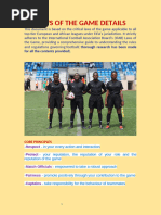 Offense Codes for Red & Yellow Cards | PDF | Ball Games | Football Codes