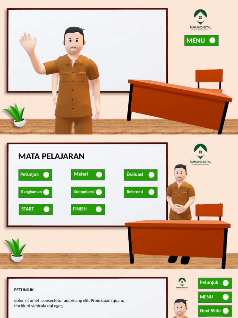 Template Presentasi Guru 1 | PDF