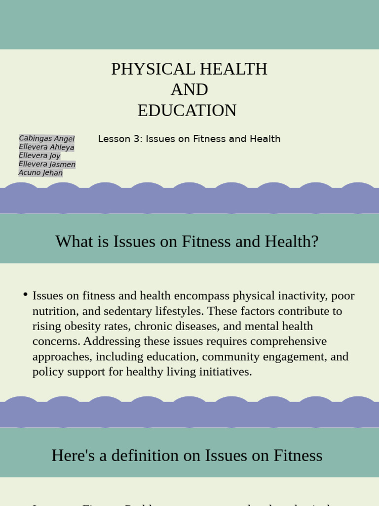 Physical Health | PDF | Sedentary Lifestyle | Obesity