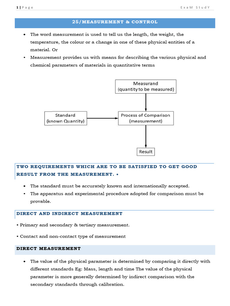 measurement and control | PDF | Pressure Measurement | Flow Measurement