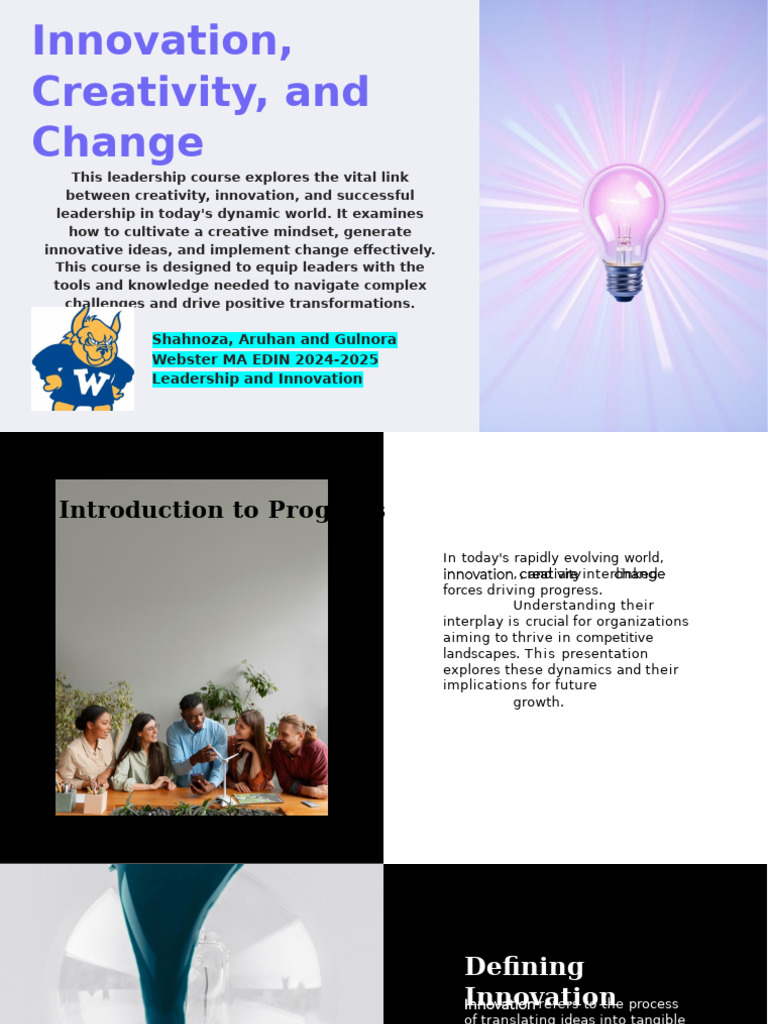 Leadership Through Innovation | PDF | Innovation | Creativity