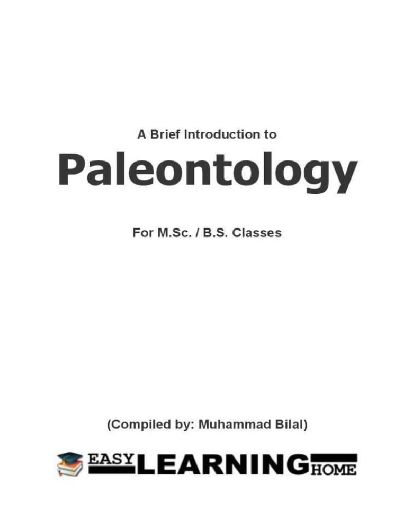 Paleontology Pdf