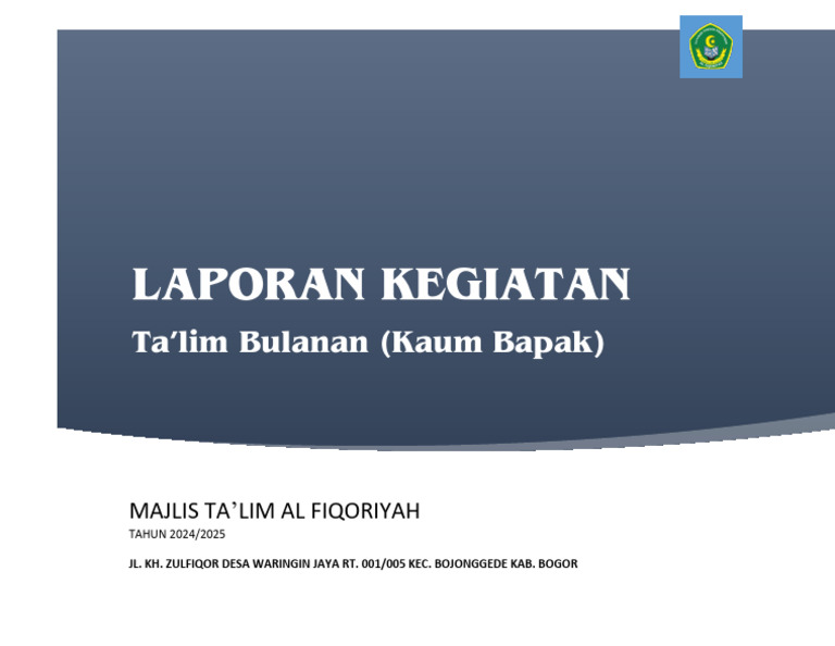 Cover Lap Bulanan | PDF