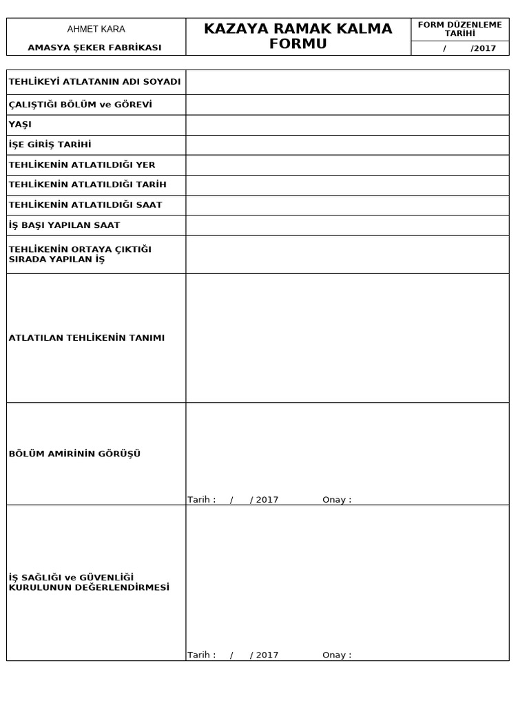 Kazaya Ramak Kala Form | PDF