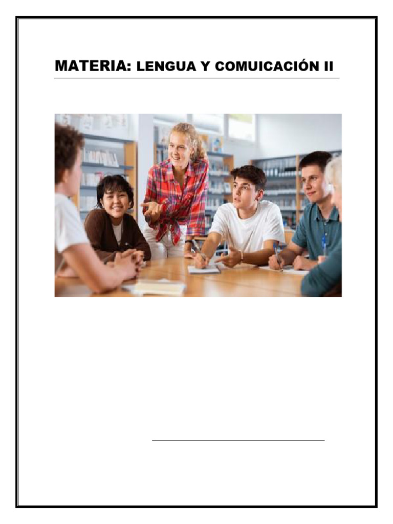 Portada Lengua y Comunicacion II | PDF