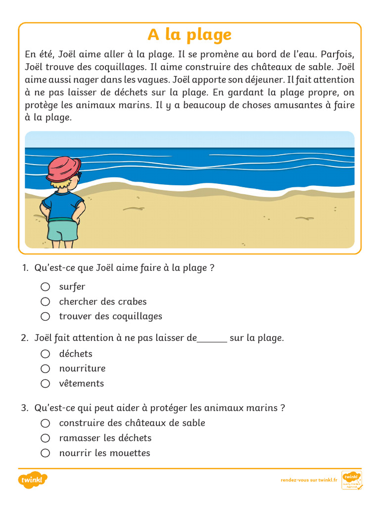 A La Plage | PDF