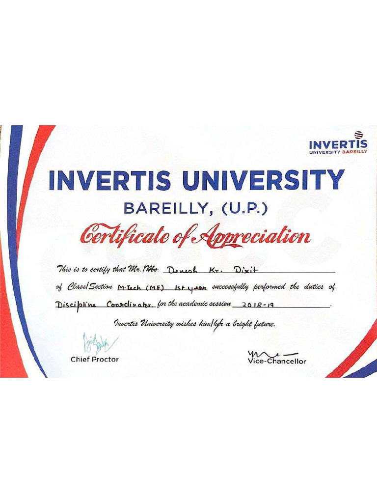 Certificate DC | PDF