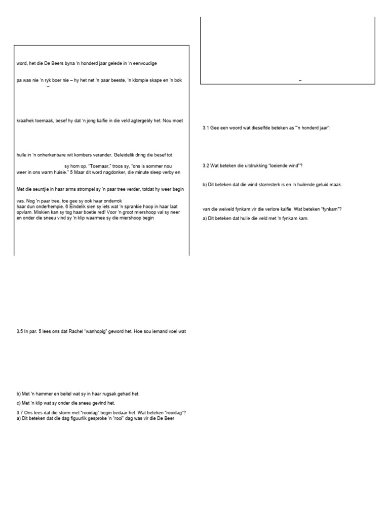 Leesbegrip Graad 9-2 | PDF