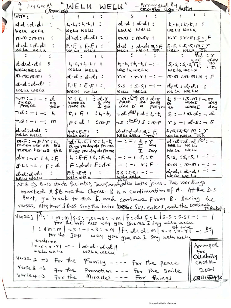 Welu Welu Arr Bu Austin Ozoigbo | PDF