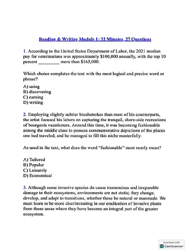 Module 1 (Barron's) | PDF