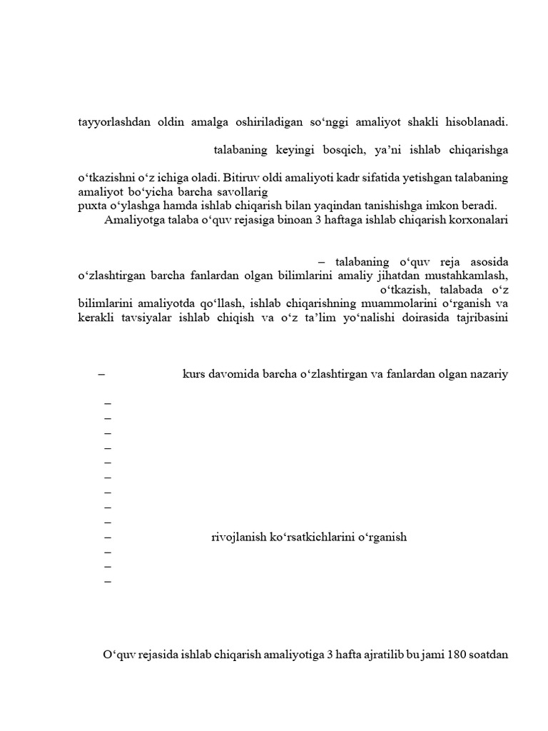 Amaliyot Dasturlari Moliya | PDF