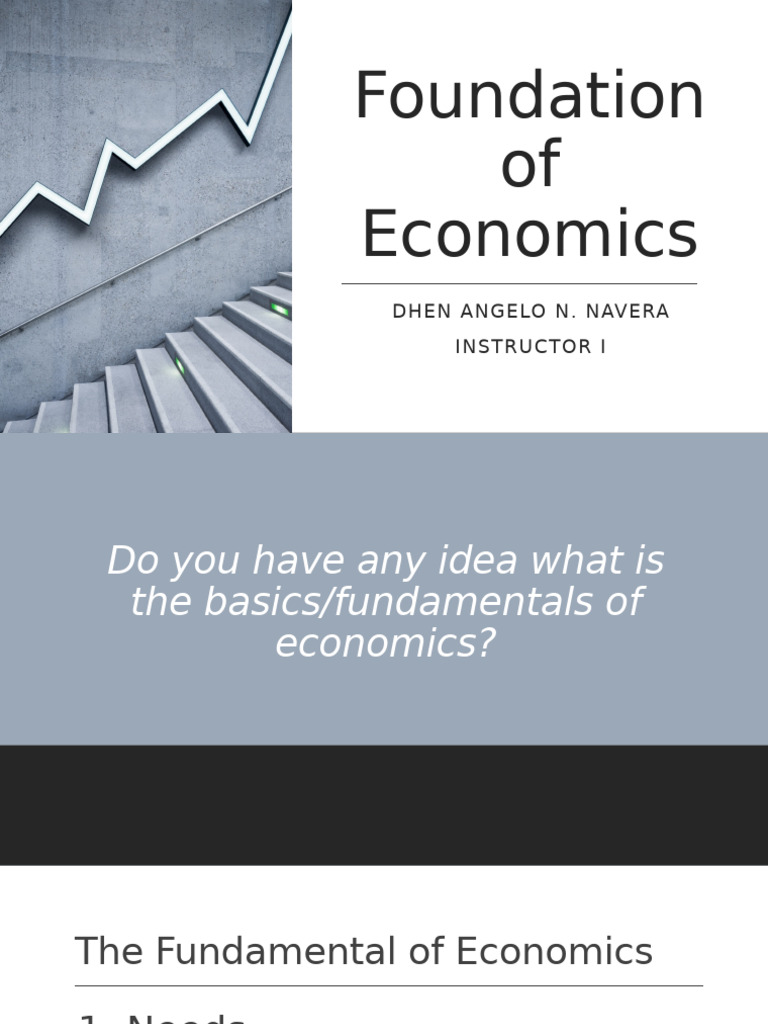 Fundamentals of Economics Explained | PDF