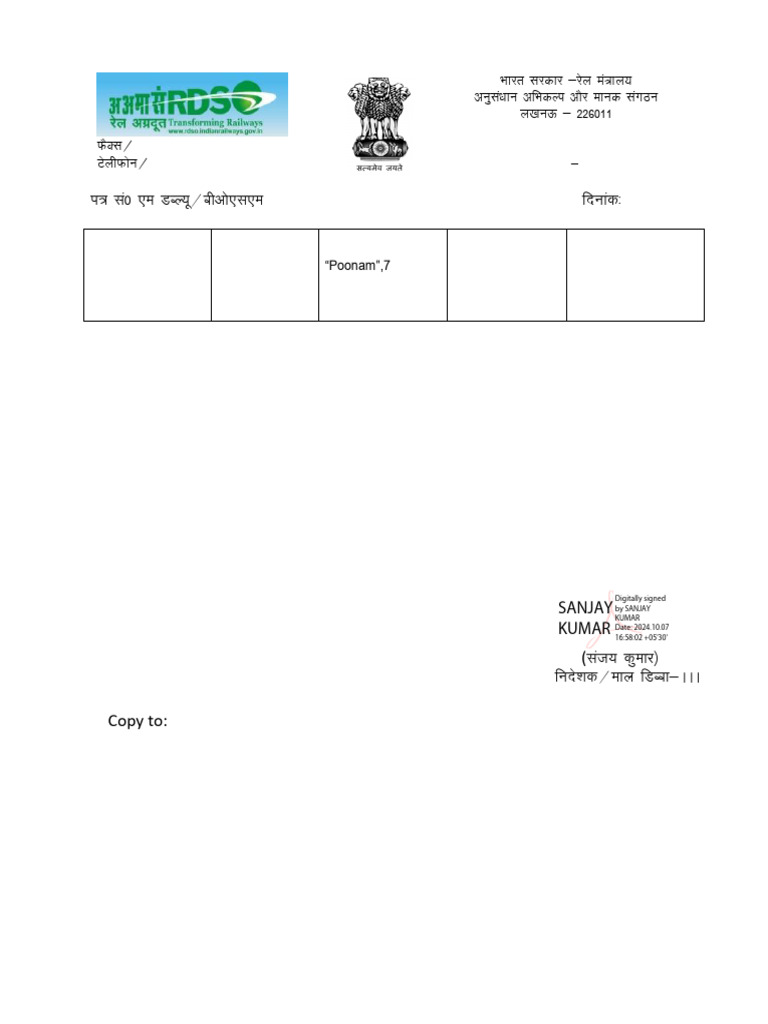 Design Modification of BOSM Wagon by RDSO. File No. "RDSO-MW0WD (OPEN ...
