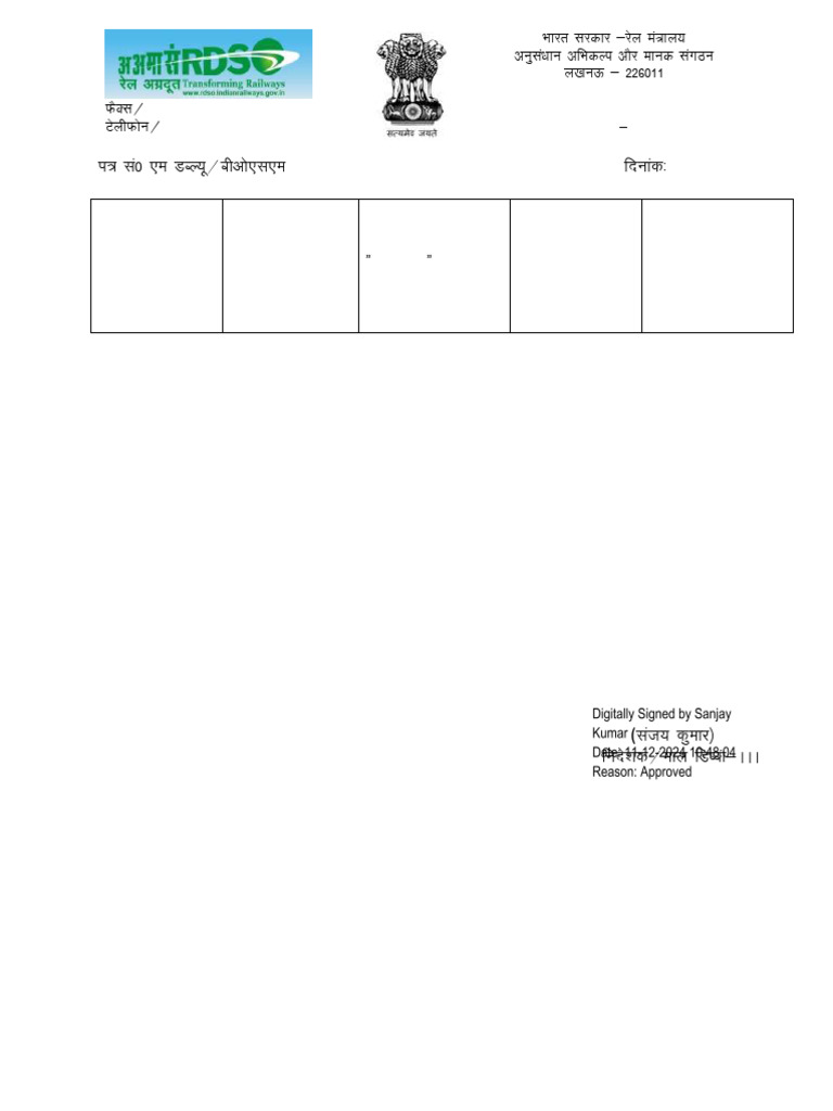 Design Modification of BOSM Wagon by RDSO. File No. "RDSO-MW0WD (OPEN ...