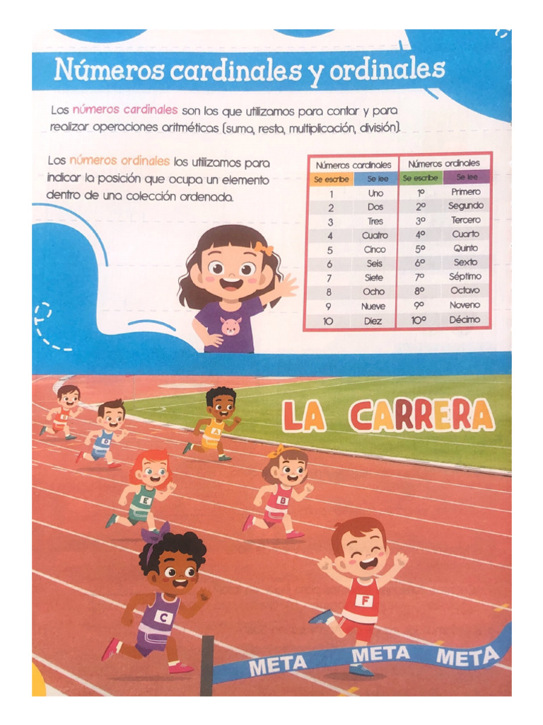 Números Cardinales y Ordinales | PDF