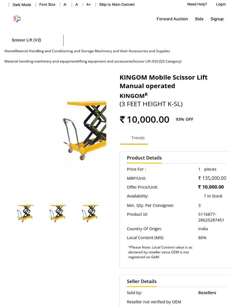 Scissor Lift Manual Opera | PDF
