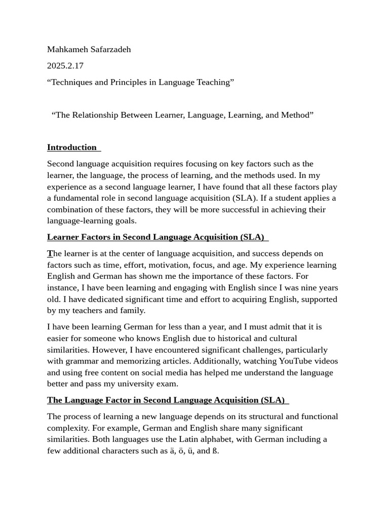 Techniques and Principles in Language Teaching | PDF | Second Language ...