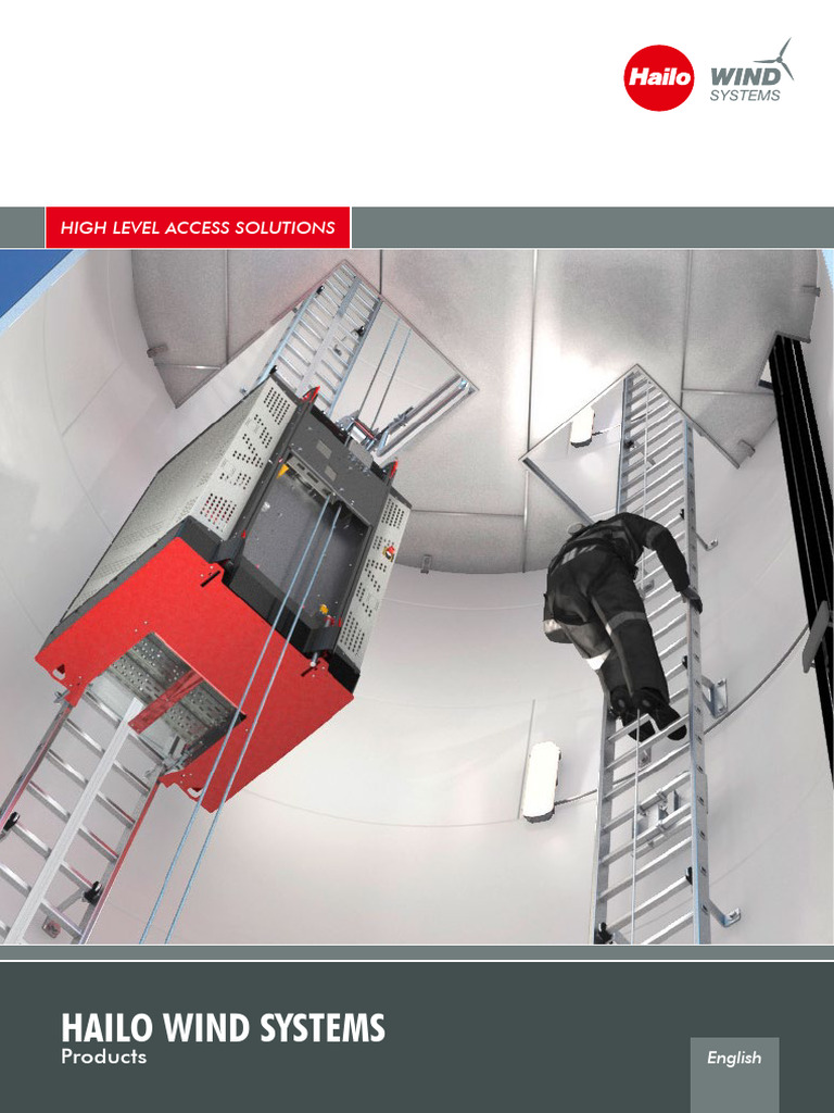 Hailo Wind Systems Produkte EN 2018 Web-1 | PDF | Wind Turbine | Ladder
