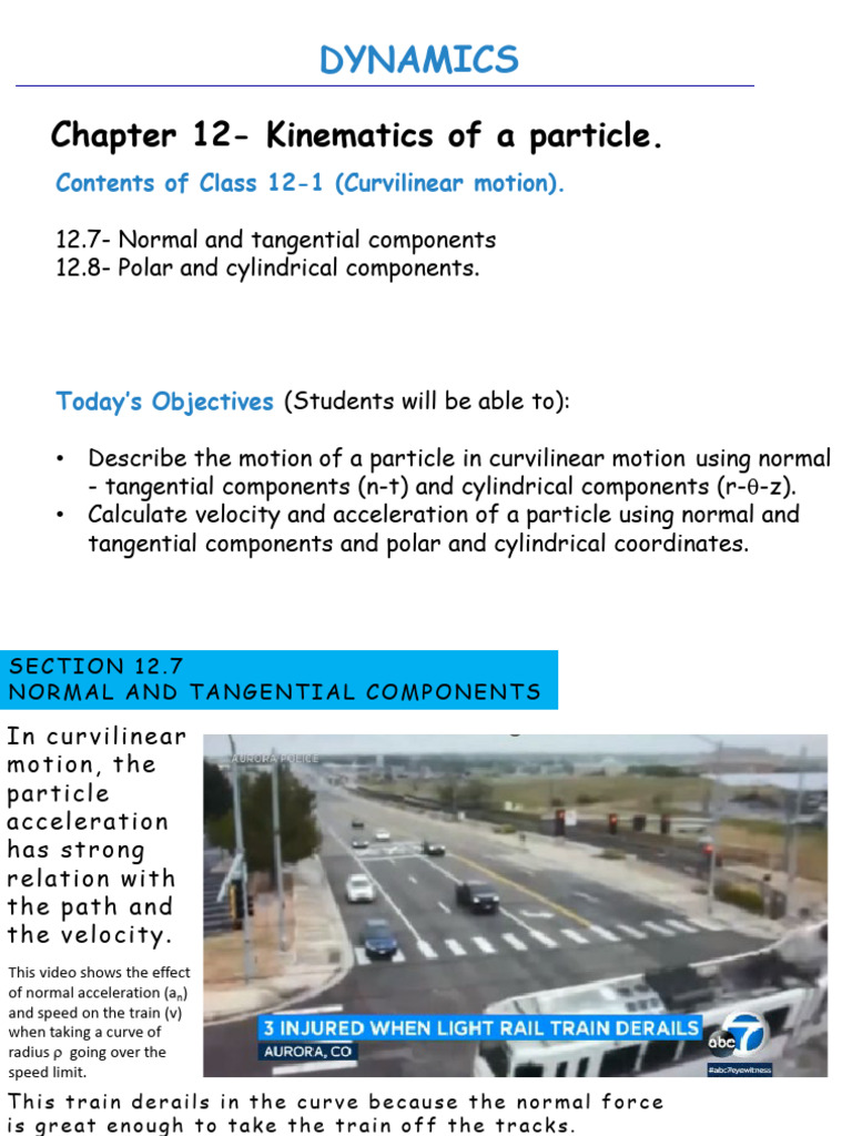 Dynamics Chapter 12-02 Notes | PDF | Acceleration | Velocity