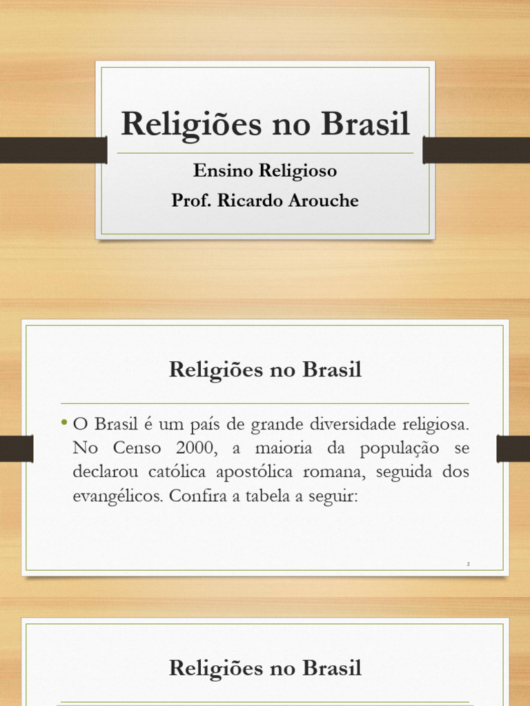 2 Religiões No Brasil e o Futuro Das Religiões | PDF | Brasil | Ateísmo