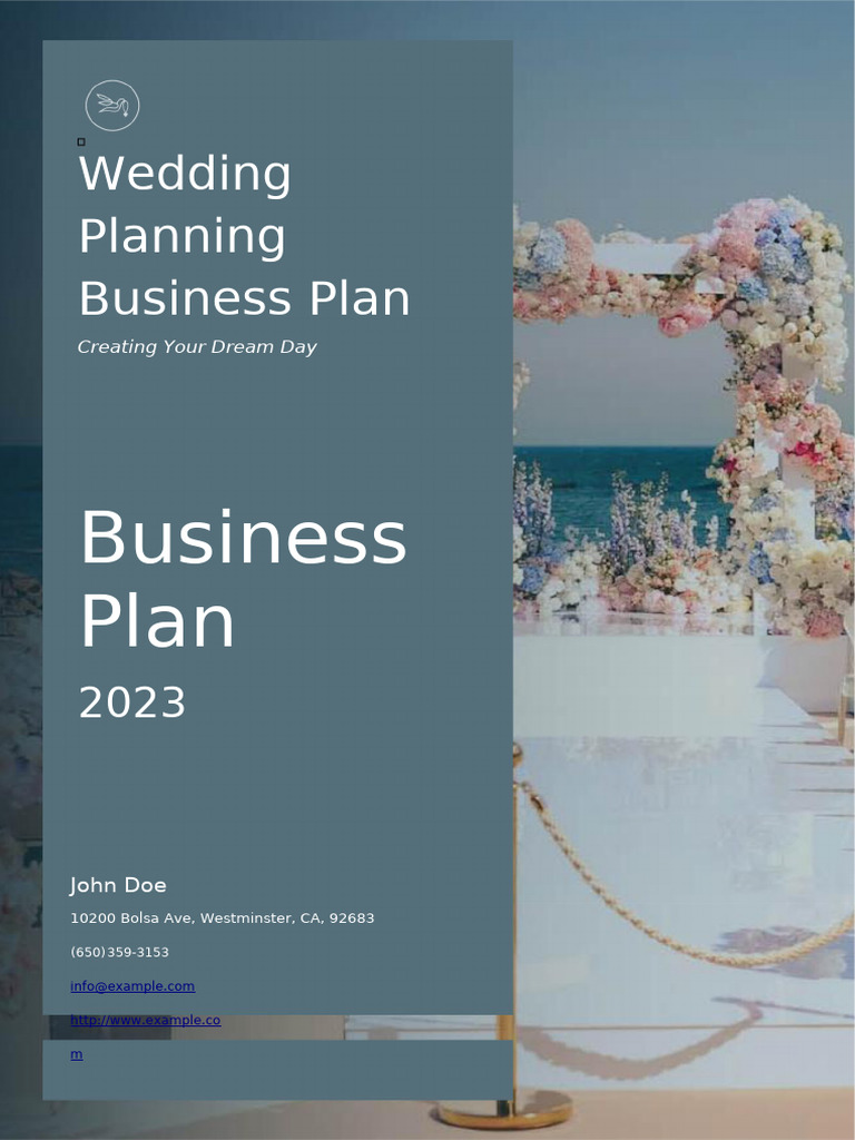 Wedding Planning Business Plan | PDF | Equity (Finance) | Balance Sheet