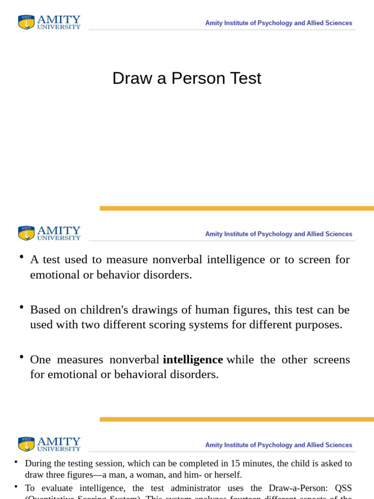 Draw a Person Test for Emotional Screening | PDF | Psychology | Social ...