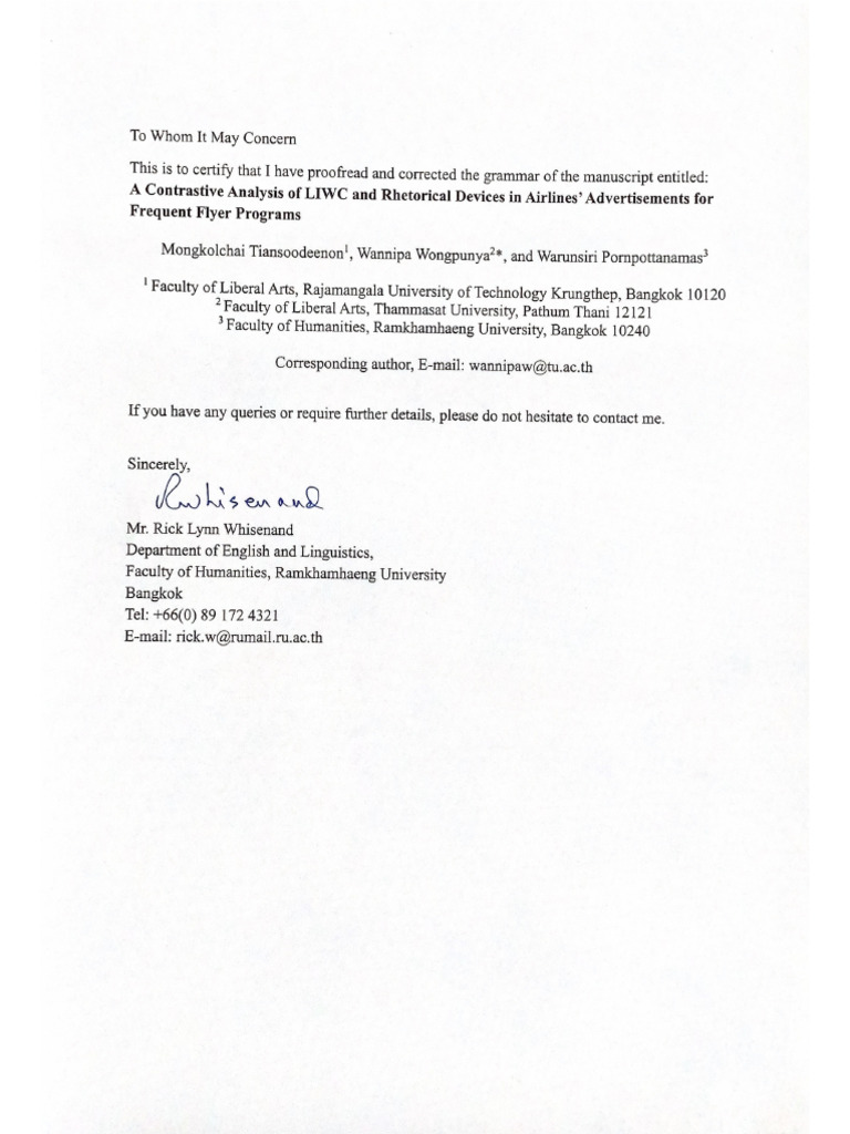 The English Edited Certificate Issued by The English Editor | PDF