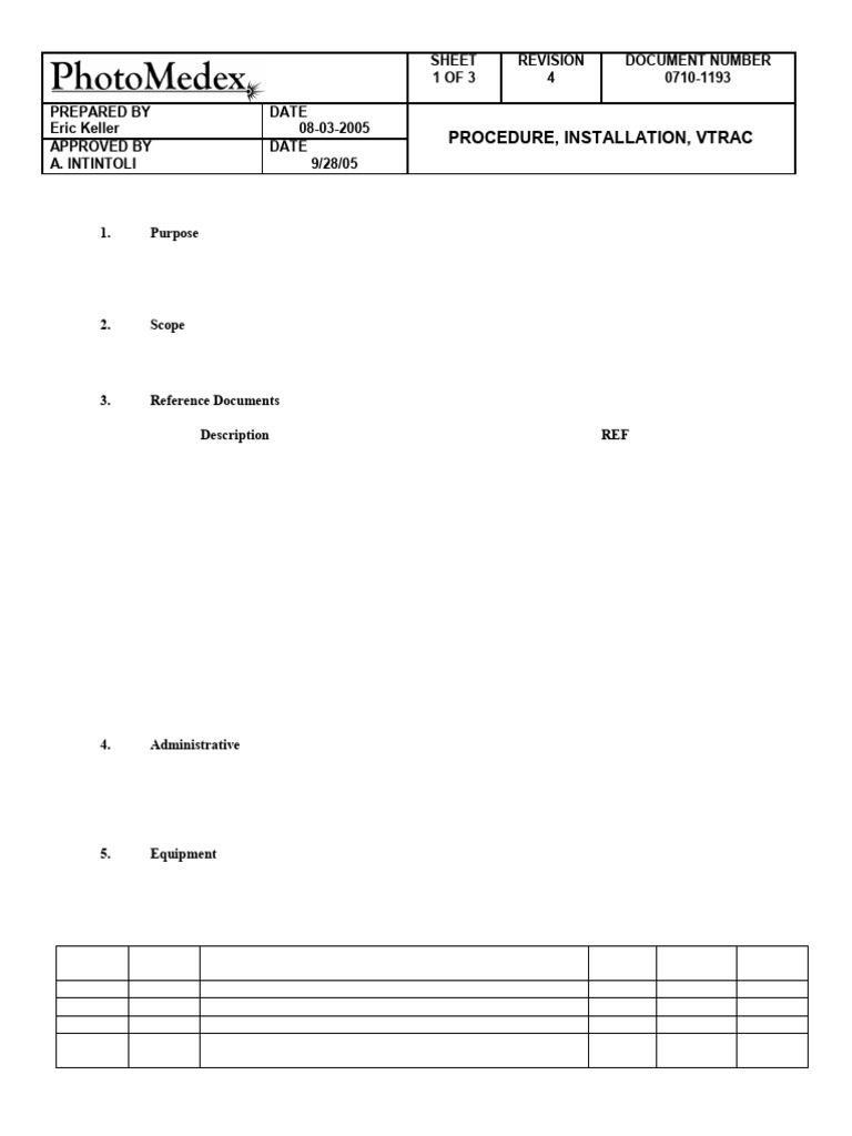 0710-1193 R4 Procedure, Installation, Vtrac | PDF | Electrical ...