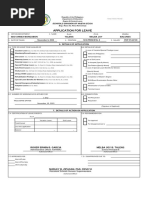 Application For Leave CSC Form 6 New 2024 | PDF | Sick Leave | Government