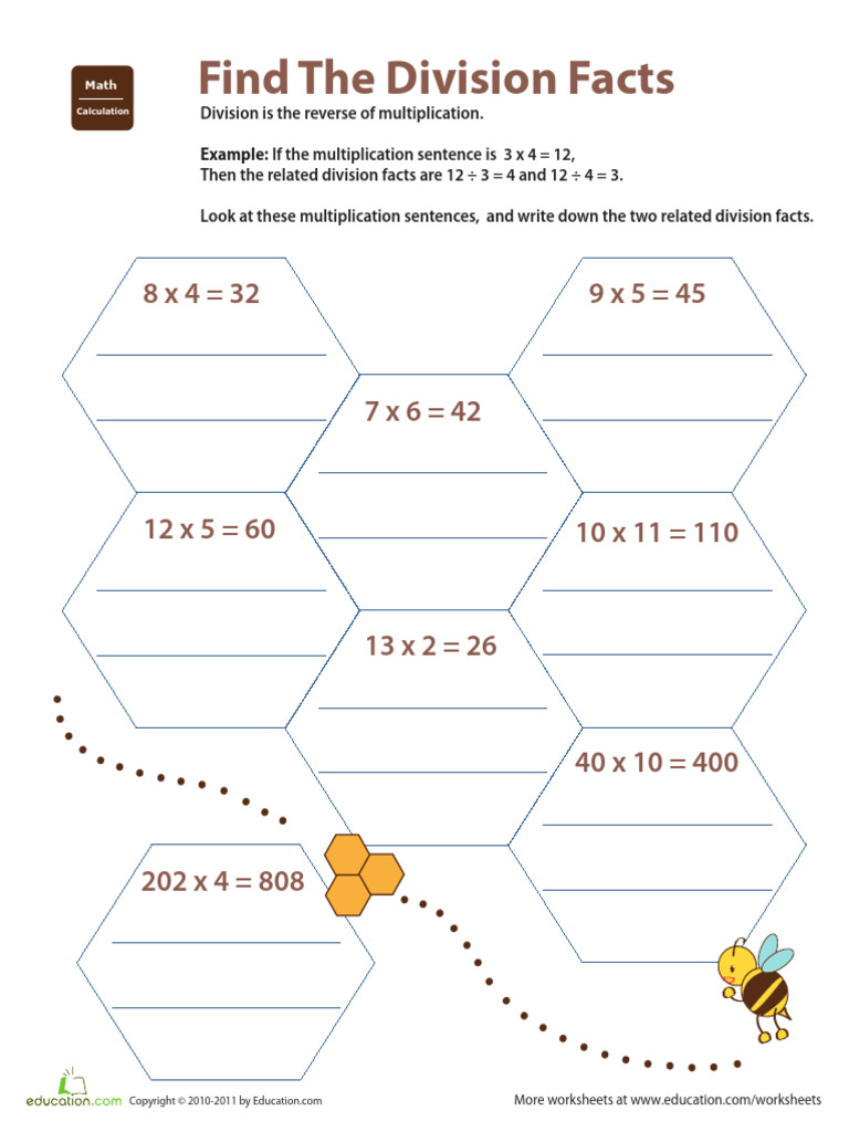 related-facts-find-division-facts | PDF