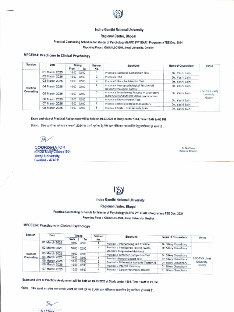 MAPC II YEAR Practical Counseling | PDF | Applied Psychology | Psychological Concepts
