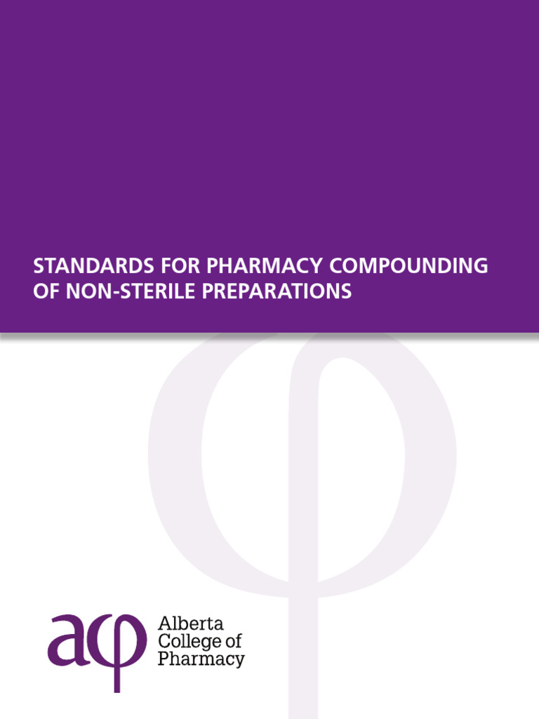 Non-Sterile Compounding Standards Guide | PDF | Pharmacy | Pharmacist