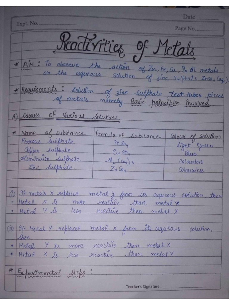 Chemistry Practicals - 2 | PDF