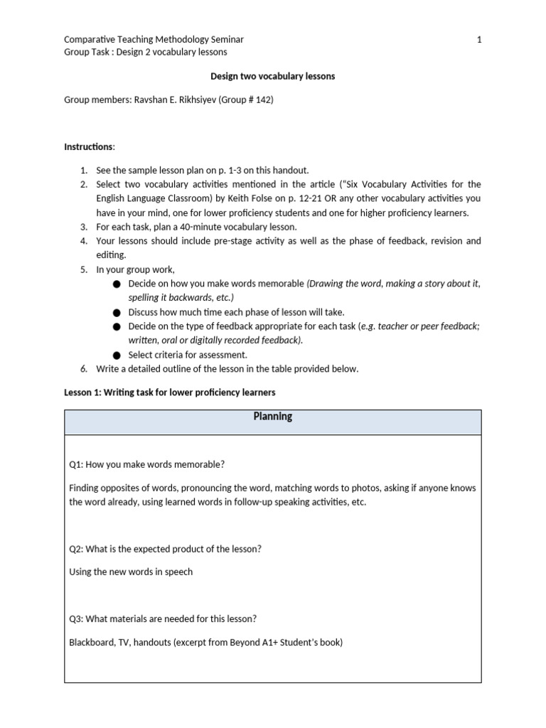 Educator's Vocabulary Lesson Guide | PDF | Vocabulary | News