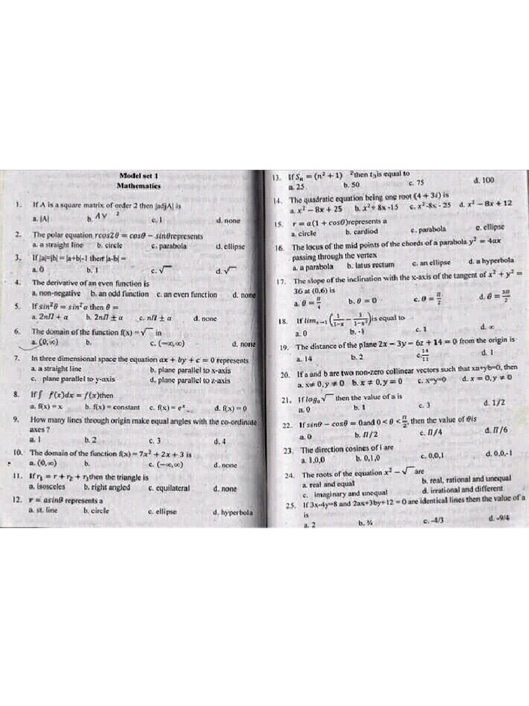 Model1 Csit Entrance | PDF