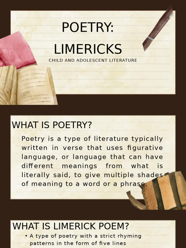 LIMERICKS | PDF | Limerick (Poetry) | Poetry